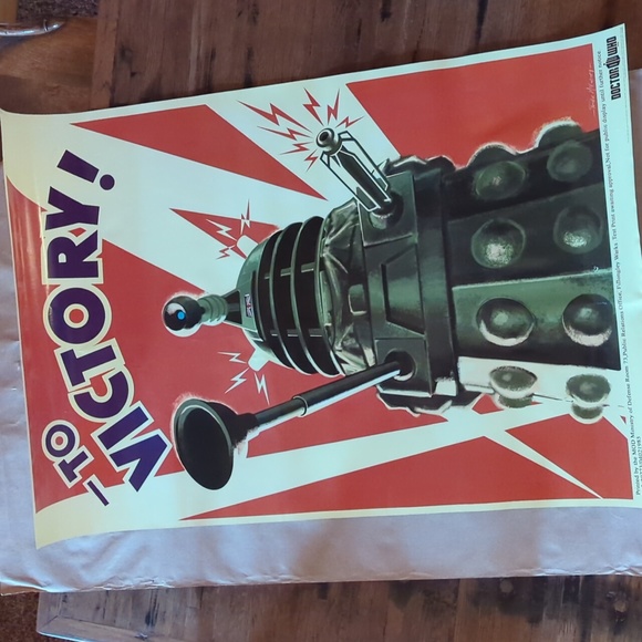 Art | Dr Who To Victory 24 X 36 Propaganda Style Daleks Poster | Poshmark